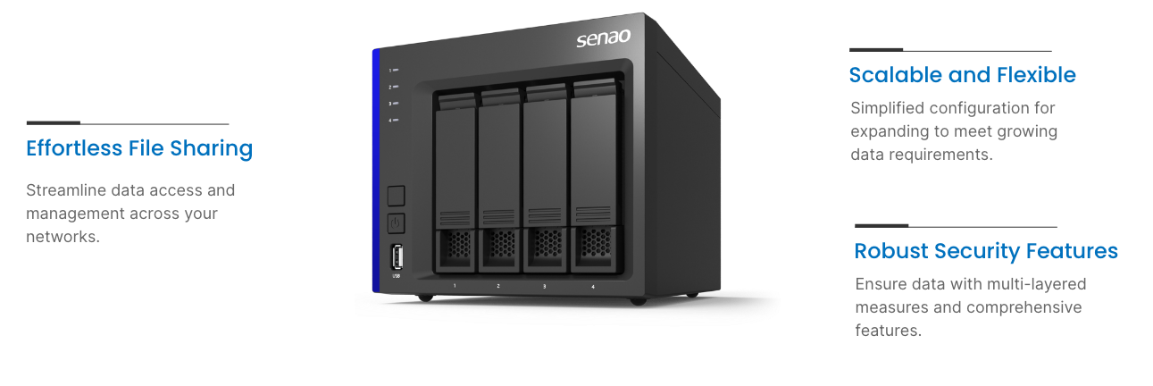 NAS 系統 | 簡化數據共享與存儲 | Senao Networks