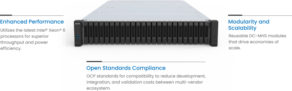 SR710｜DC-MHS Server - High Performance Computing with Intel® Xeon® 6 ...