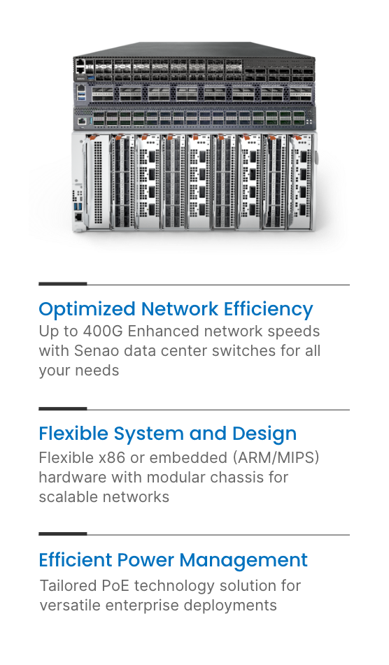 Data Center Switches ｜ High-Speed Ethernet Solution | Senao Networks